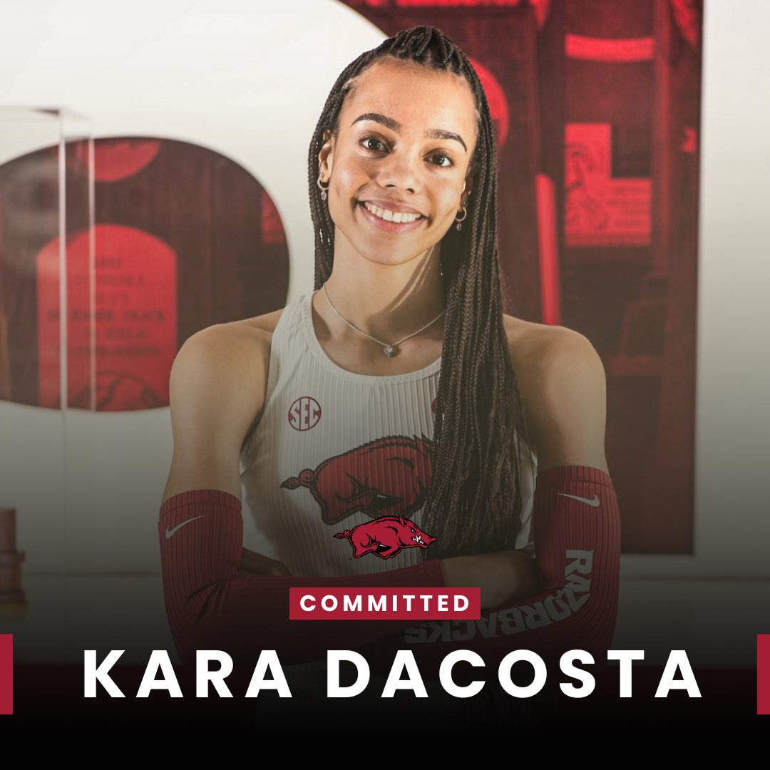 Kara DaCosta commits to the university of Arkansas - Britannia Sport